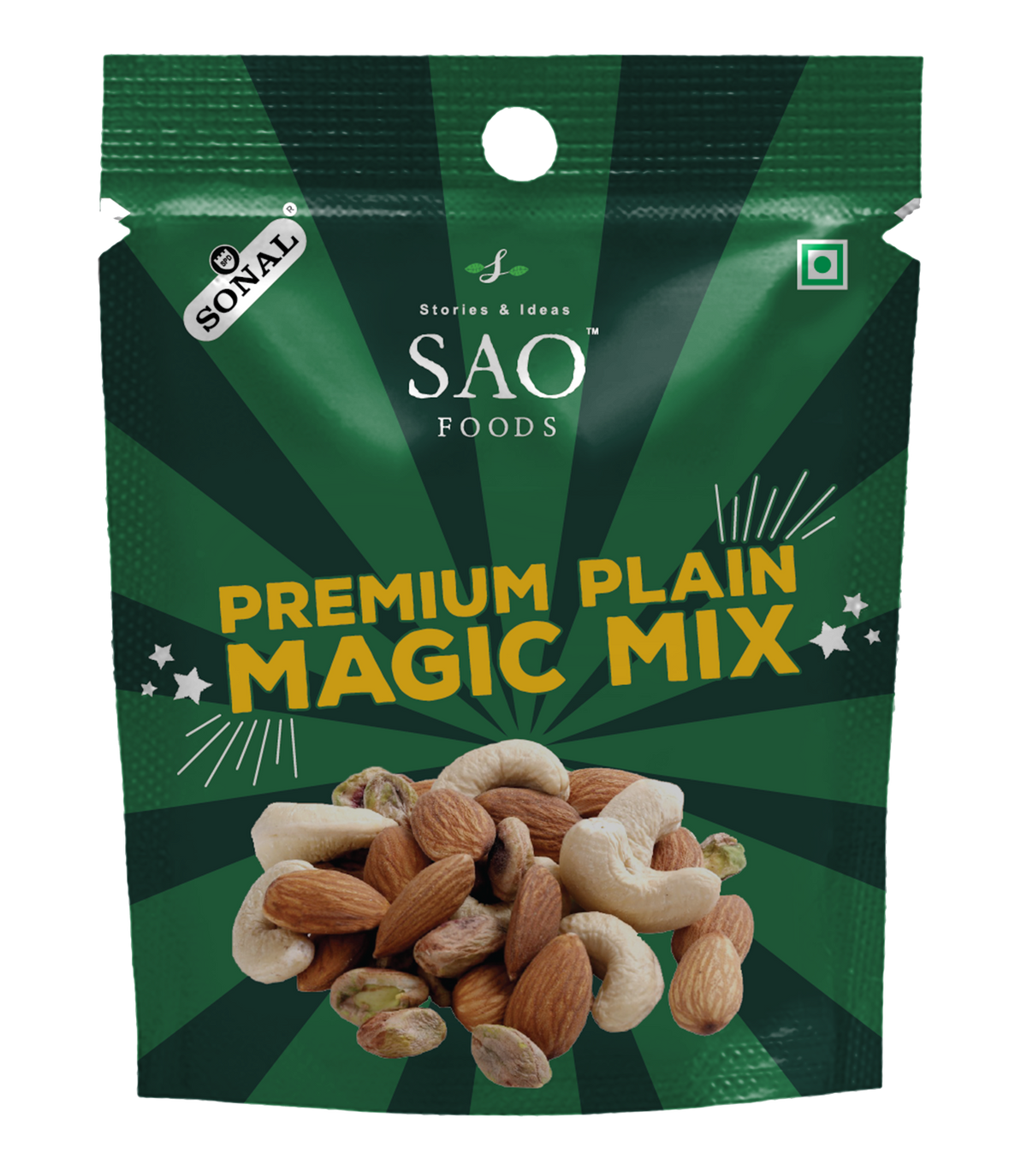 Unsalted Roasted Premium Magic Mix - 120g | 10 Small Packs (12g each ...